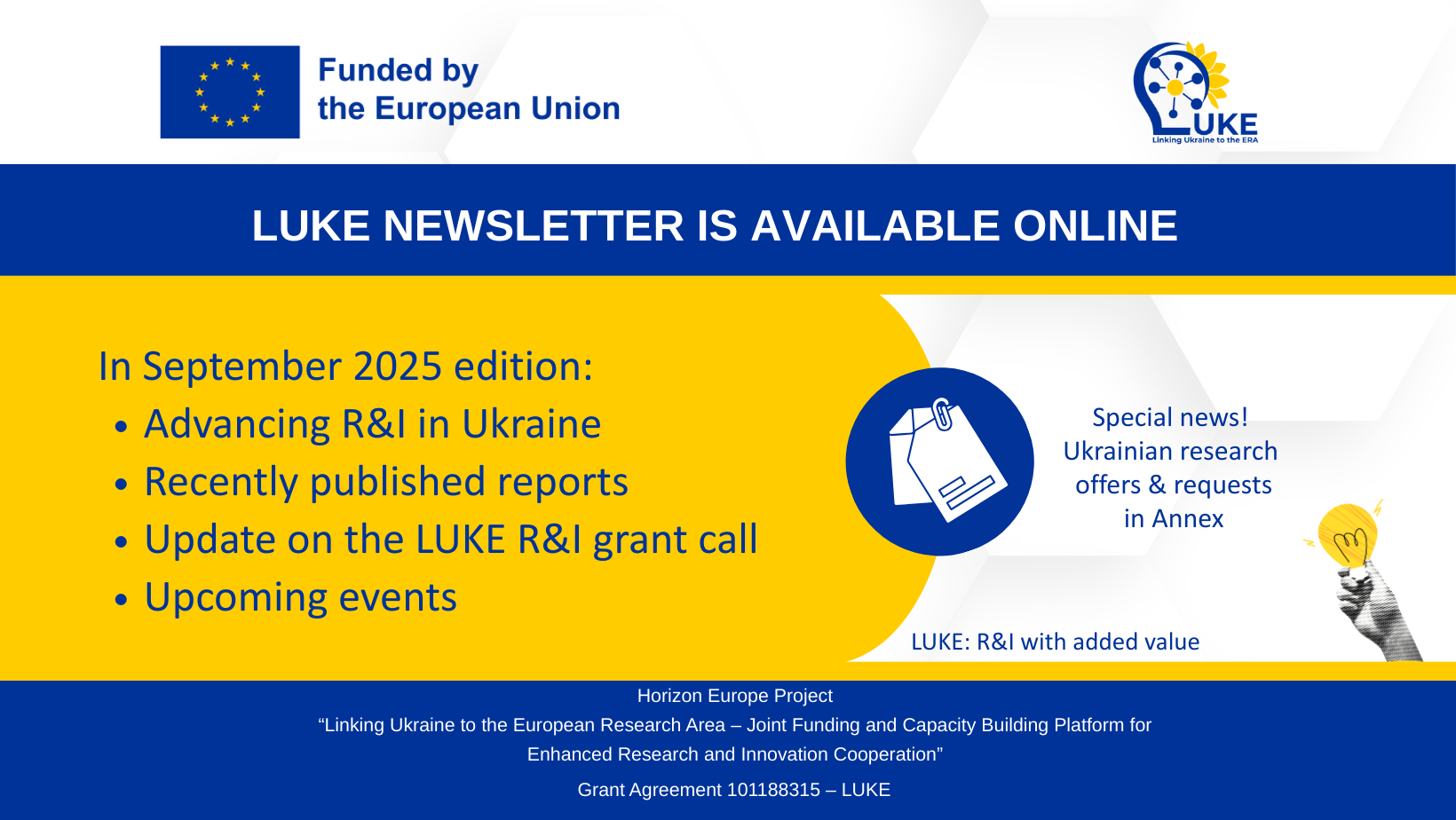 LUKE Project Newsletter (September 2025 edition) – Horizon Europe ...